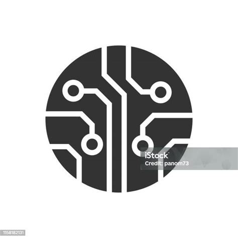 회로 기판 기술 벡터 아이콘 웹 사이트 디자인 로고 앱 Ui용 벡터 일러스트레이션 로고에 대한 스톡 벡터 아트 및 기타 이미지