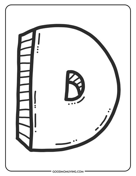 Phonetic Alphabet Color Pages Letter D Educational Images Picstank