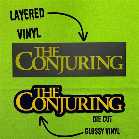 The Conjuring Sticker Horror Movie Die Cut Glossy Sticker Etsy