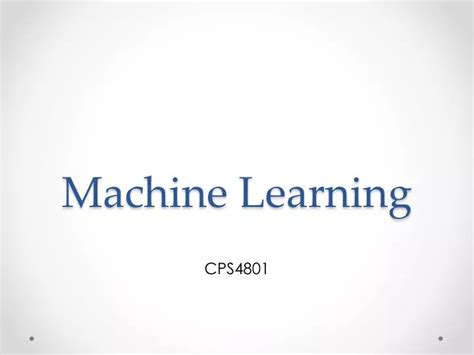 PPT Machine Learning PowerPoint Presentation Free Download ID
