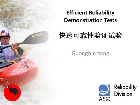 Efficient Reliability Demonstration Tests By Guangbin Yang Pdf