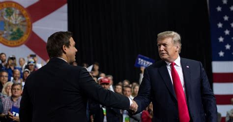 Trump Y Desantis Entierran El Hacha De Guerra Y Se Encuentran En Miami