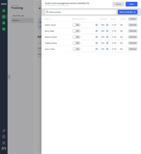 Add Edit Or Delete Sessions For A Class