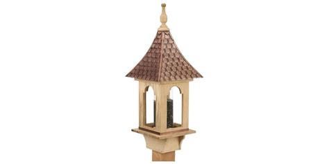 Copper Shingled Roof Bird Feeder