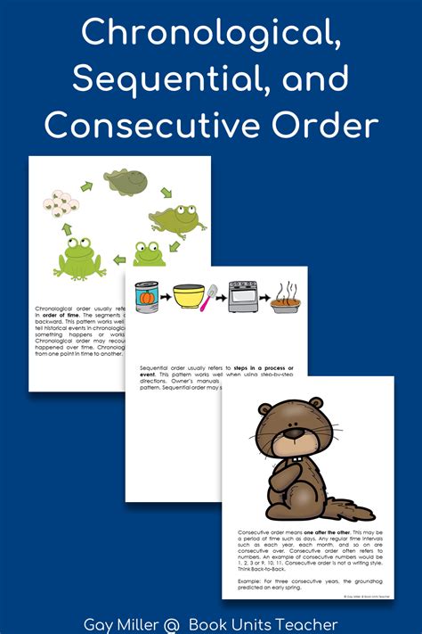 text structures sequencing