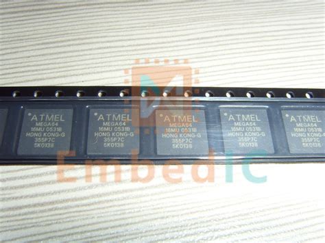 atmega64 16mu microchip 8bit mcu embedic