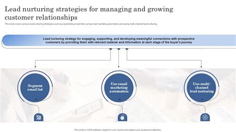 Lead Nurturing Strategies For Managing And Improving Client Lead Management Process Ppt Template