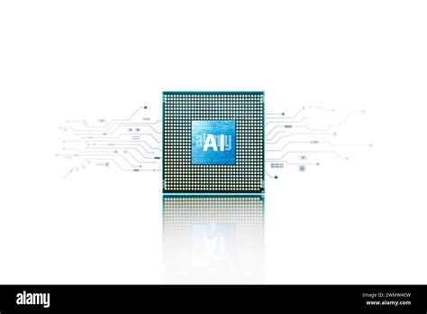Artificial Intelligence Ai And Machine Learning Concept Computer Processor Chip With Microchip