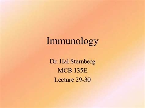 Ppt Immunology Powerpoint Presentation Free Download Id389295