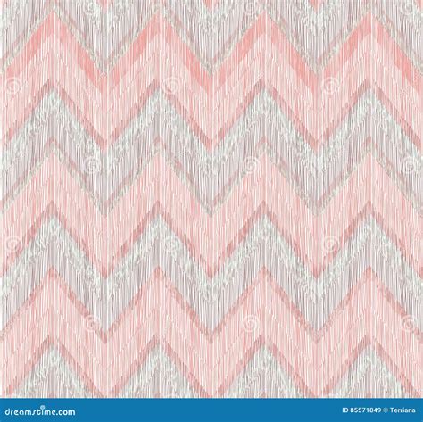Abstract Geometric Seamless Pattern Fabric Doodle Zig Zag Line Stock