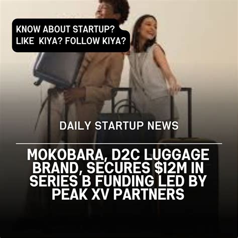 Vaishali Kaushik On Linkedin Mokobara D2c Luggage Brand Secures 12m