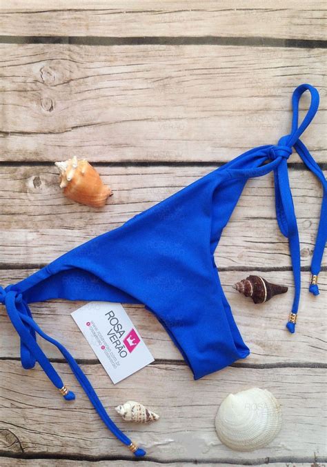 Biquíni Lacinho Basic Fio Duplo Azul Royal Rosa Verão