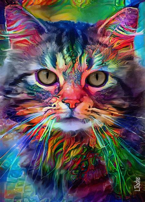 Rubbo Cat Arts numériques par L Roche Artmajeur Peinture de chat