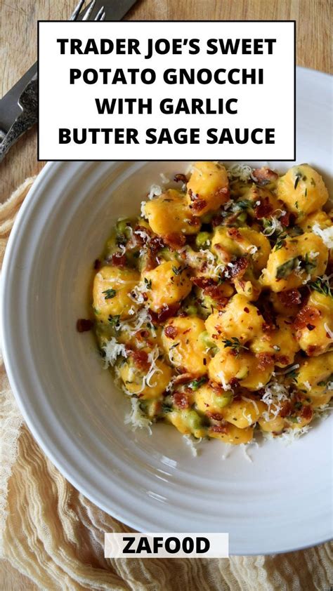 Trader Joes Sweet Potato Gnocchi With Garlic Sage Butter Sauce