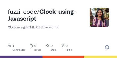 Github Fuzzi Codeclock Using Javascript Clock Using Html Css Javascript