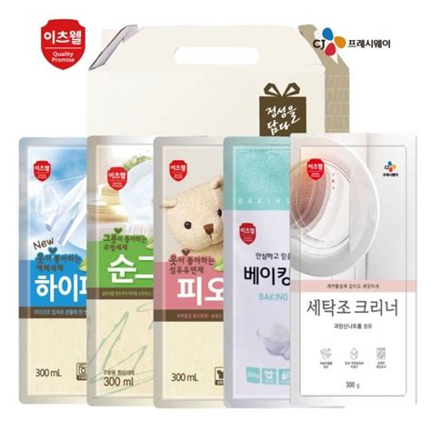 Cj이츠웰 세탁조하이파워순그린피오린베이킹리필5종세트 Cj프레시마켓
