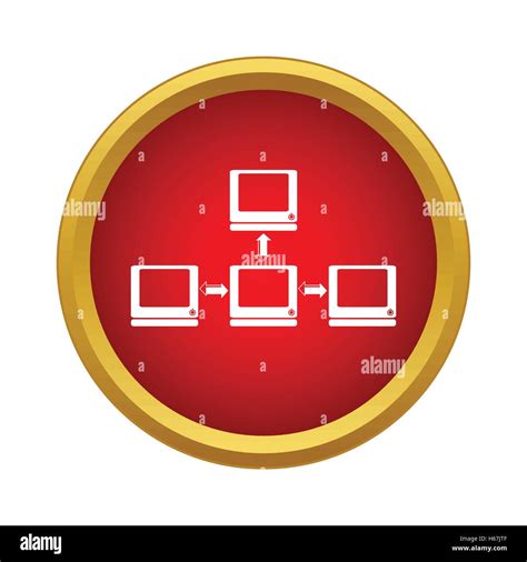 Exchange Of Data Between Computers Icon Stock Vector Image Art Alamy