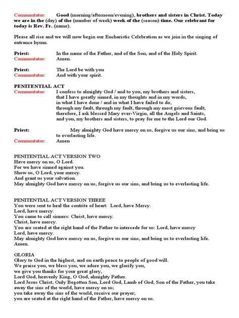 Commentator Script Pdf God The Father God In Christianity