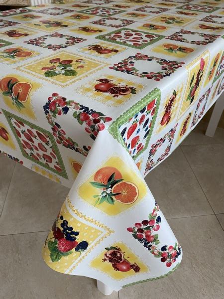 Скатерть клеенка на стол в кухню L'CADESI FLORISTA, размер 100х140 см ...