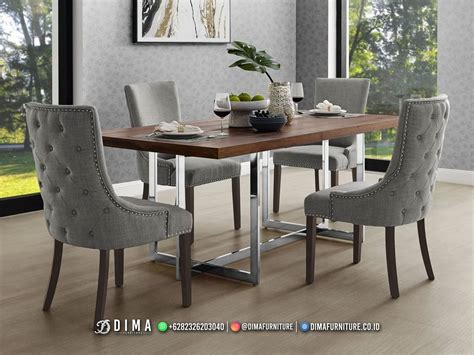 Jual Meja Makan Minimalis 6 Kursi Paling Populer Di Jakarta Df 2998