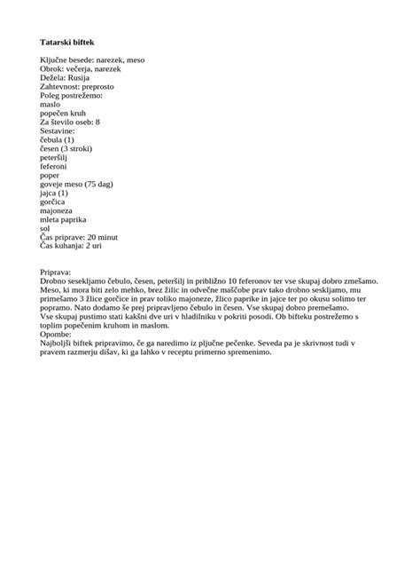 Tatarski Biftek Pdf