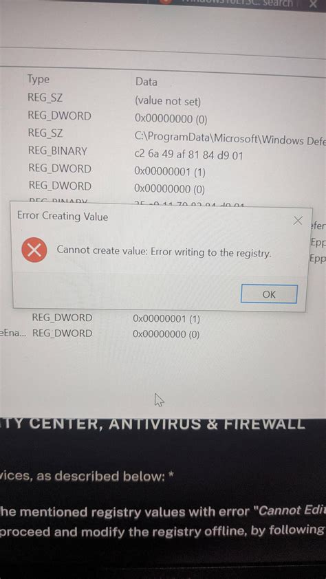 New Install Of 2021 Ltsc Iot But Cannot Take Ownership Of Registry