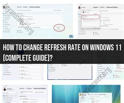 Changing Refresh Rate On Windows Complete Guide JoyAnswer Org