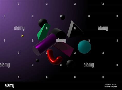 the illustration is modern abstract realistic geometric an