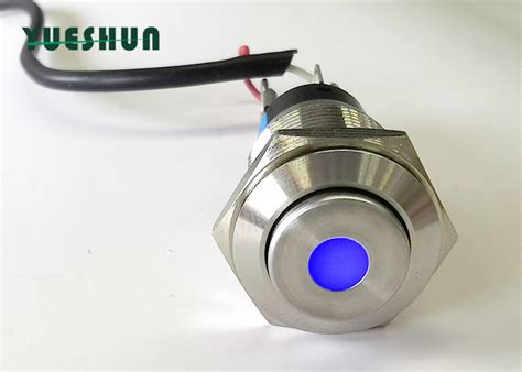16mm Dot Type Push Button Switch Led Illuminated Led Latching Push Button Switch