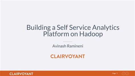 building a self service analytics platform on hadoop ppt