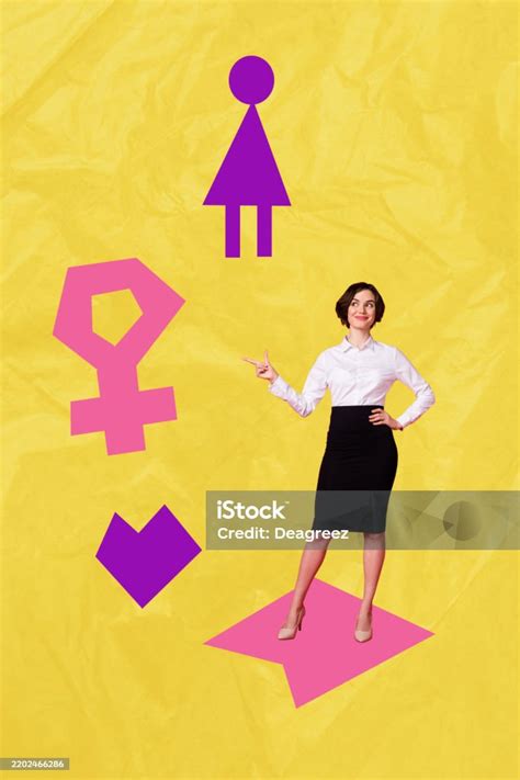 독점 이미지 수직 사진 콜라주 글래머 소녀 포인트 만화 심장 아이콘 본딩 작은 입상 여자 실루엣 성별 기호 25 29세에 대한 스톡 사진 및 기타 이미지 Istock