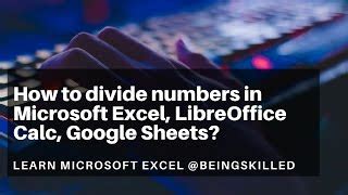 How To Add Subtract Multiply Divide Numbers In Microsoft Excel