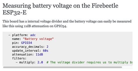 Measuring Battery Voltage And Capacity Esp Lite V Esphome Home Assistant Community