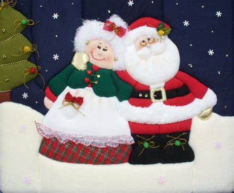 CUADROS Y ADORNOS EN PATCHWORK SIN AGUJA Christmas Quilts Patchwork Navidad Christmas Quilt