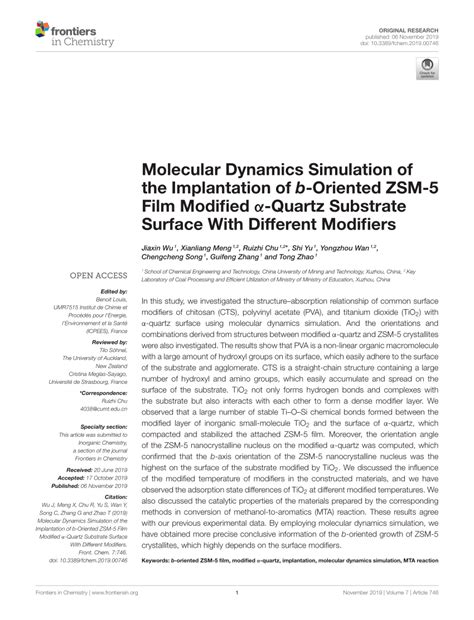 Pdf Molecular Dynamics Simulation Of The Implantation Of B Oriented