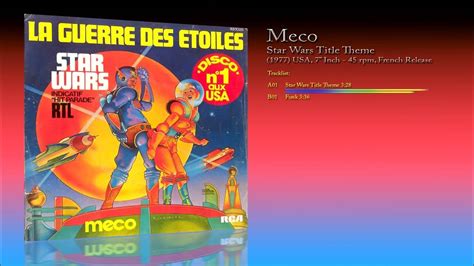 Meco 1977 Star Wars 7 Inch 45 Rpm Youtube