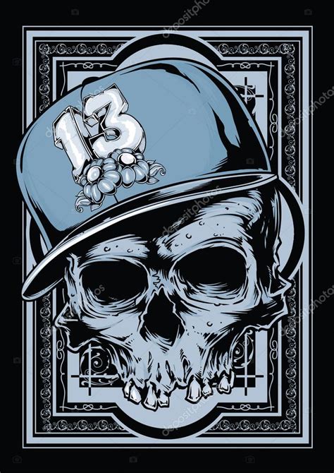 Hip Hop Skull Stock Vector Image By Giulianocoman 39998841
