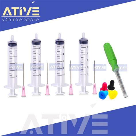 Refill Kit For Printer Ink Cartridge 10ml Syringe 35mm Needle 3