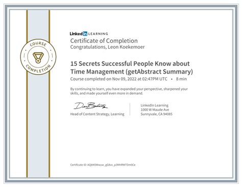 Leon Koekemoer On Linkedin Certificate Of Completion