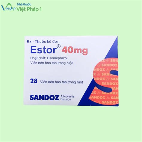 Thuốc Estor 40mg Giá Bao Nhiêu Uống Trước Hay Sau ăn Tác Dụng