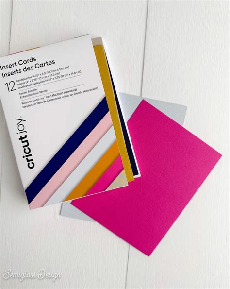 How To Make Cricut Insert Cards Semigloss Design