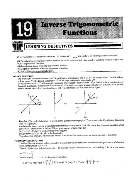 Inverse Trigonometric Functions Docsity