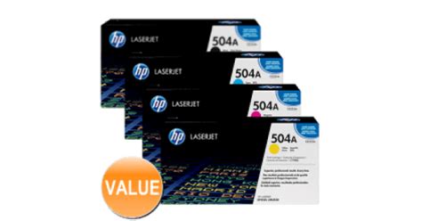 Genuine HP 504A Toner Cartridge Value Pack | Printzone®