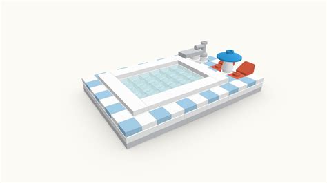 Lego Swimming Pool Moc R014 Download Free 3d Model By The Bobby