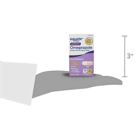 Equate Omeprazole Delayed Release Capsules 20 Mg 42