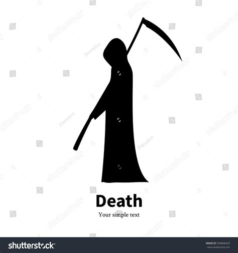 Vector Illustration Black Silhouette Man Hood Stock Vector Royalty