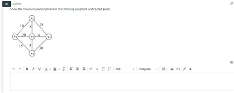 Solved Points Show The Minimum Spanning Tree For The Chegg