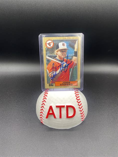 John Stefero Topps 1987 Autograph Atd Baseball