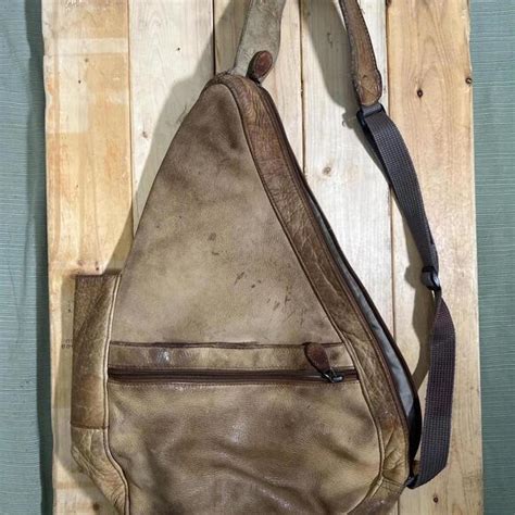 L L Bean Bags Vintage Ll Bean Leather Sling Backpack Rustic