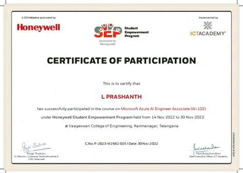 Prashanth Lingala On Linkedin Honeywell